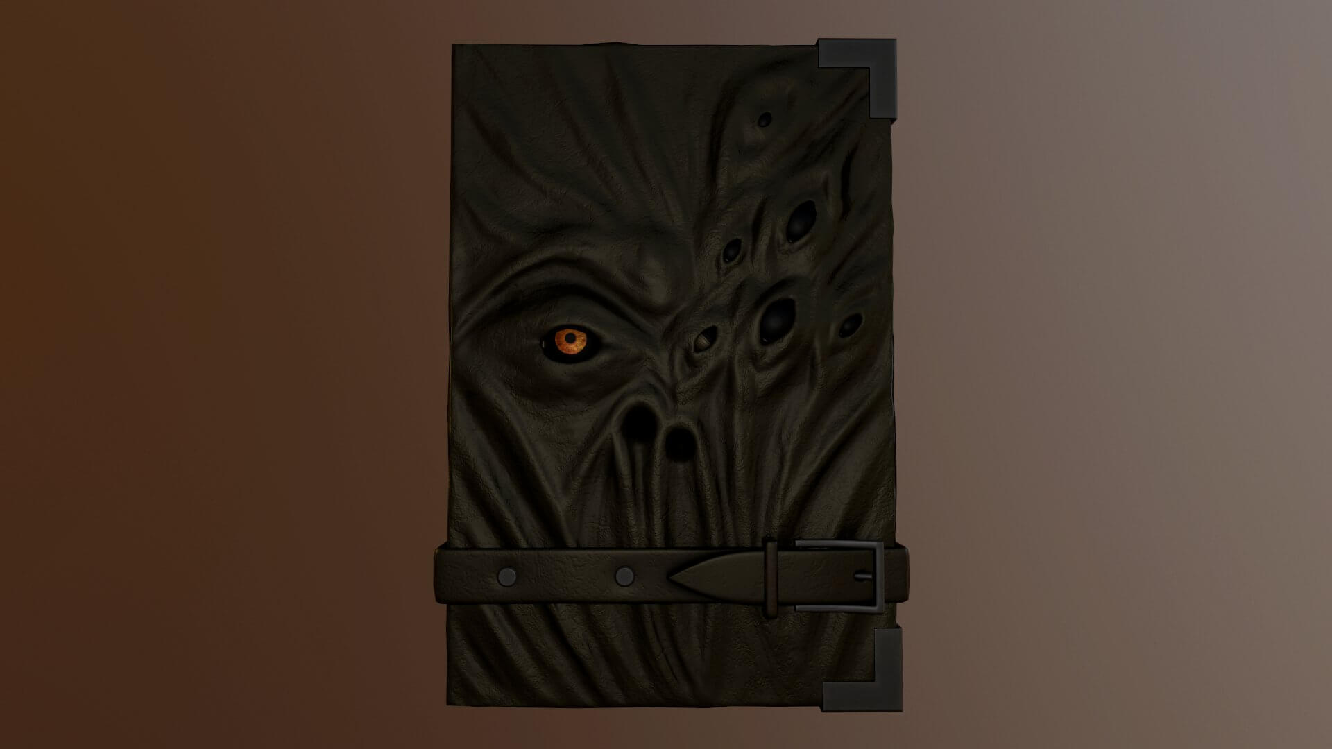 Low Poly Evil Book - 3D Model by AlexTroi