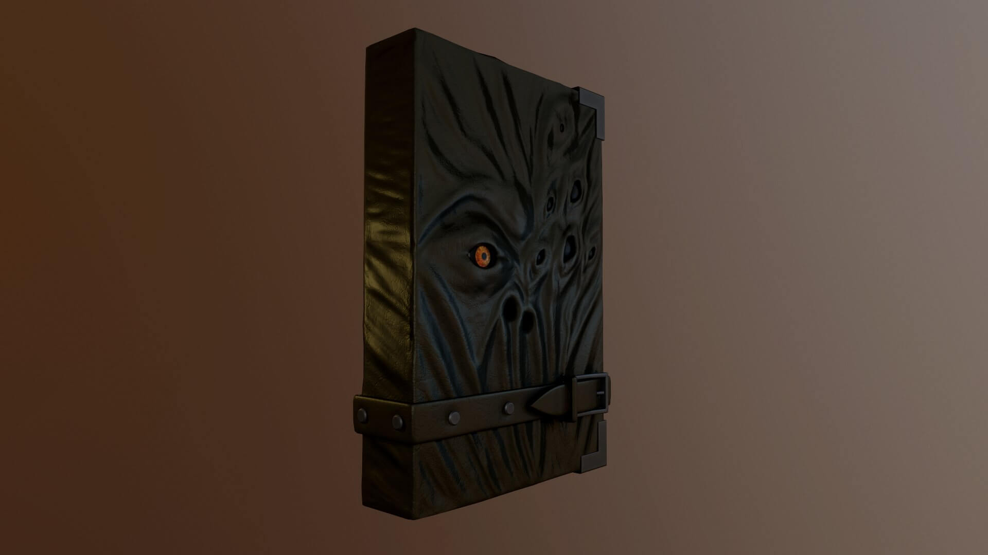 Low Poly Evil Book - 3D Model by AlexTroi