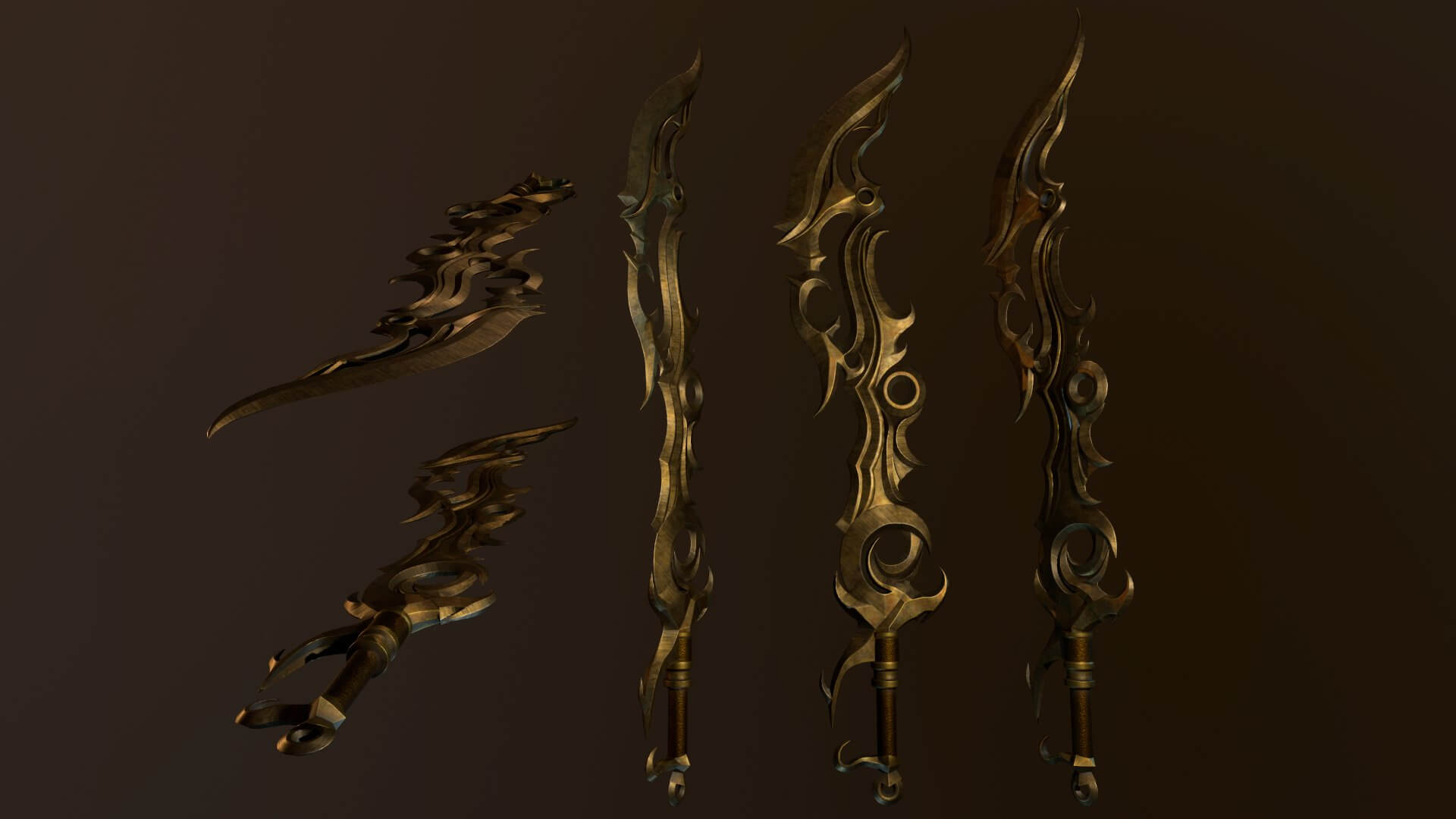 Sword Dune 3D Render, Digital Art by AlexTroi