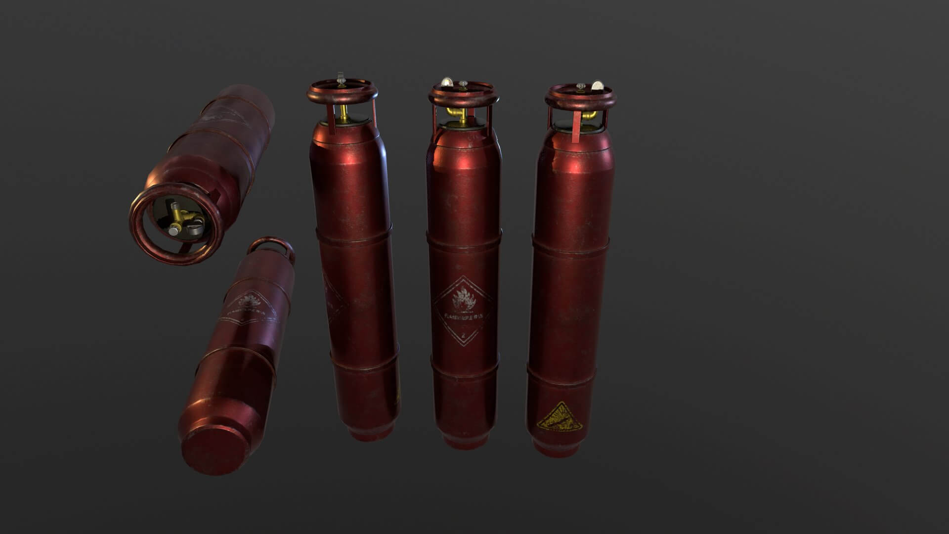 Gas Cylinder - Free 3D Model by AlexTroi