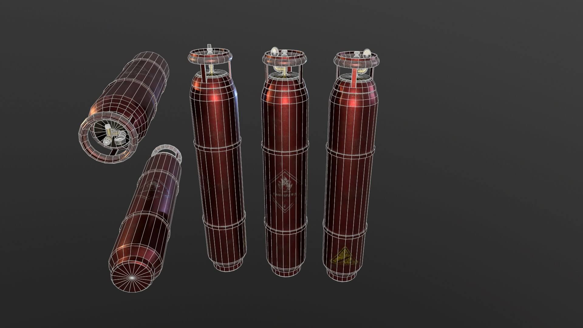 Gas Cylinder - Free 3D Model by AlexTroi