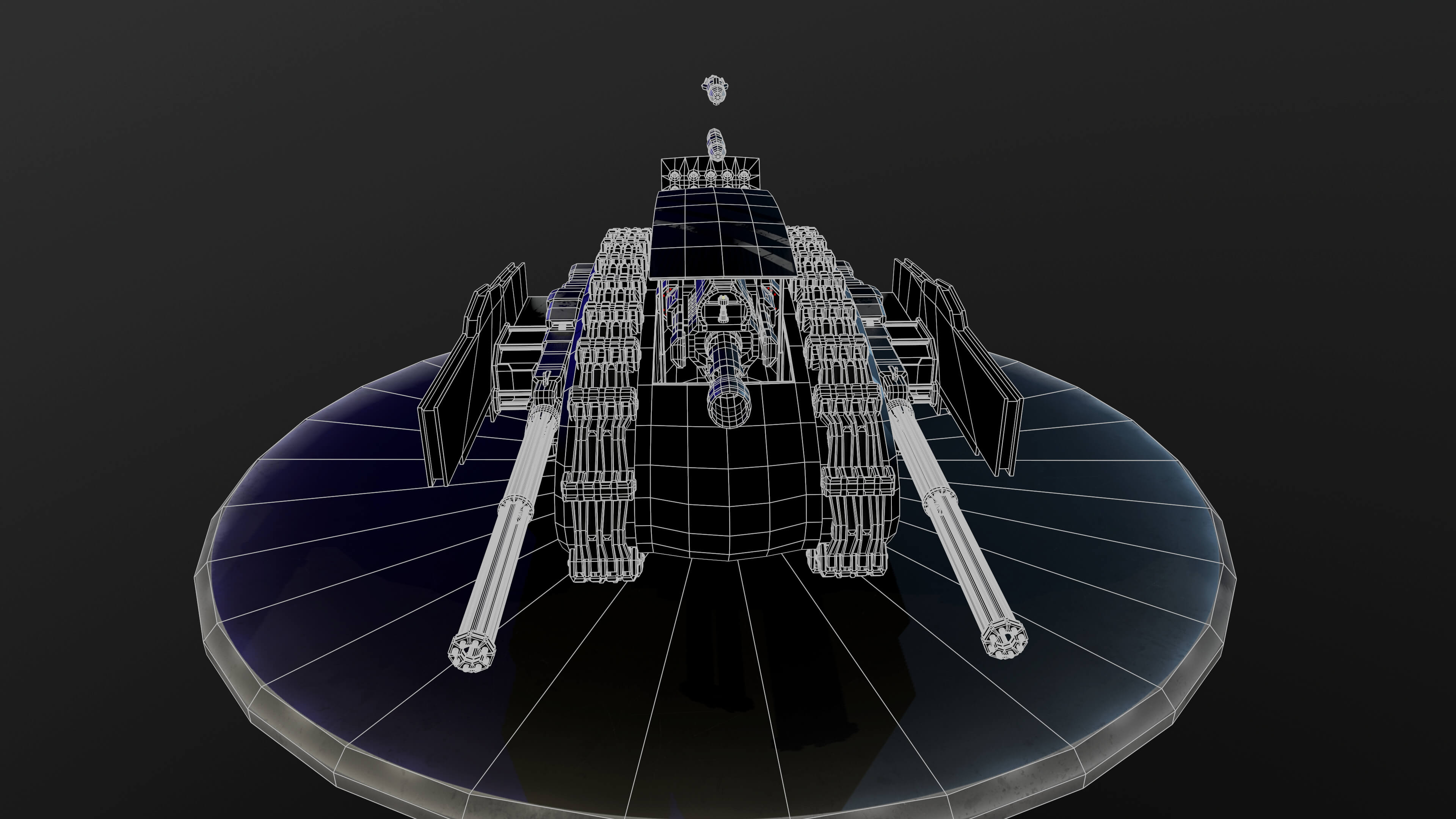 Low Poly Sci-Fi Drone Mini Tank Milwaukee and DeWalt 3D Model by AlexTroi