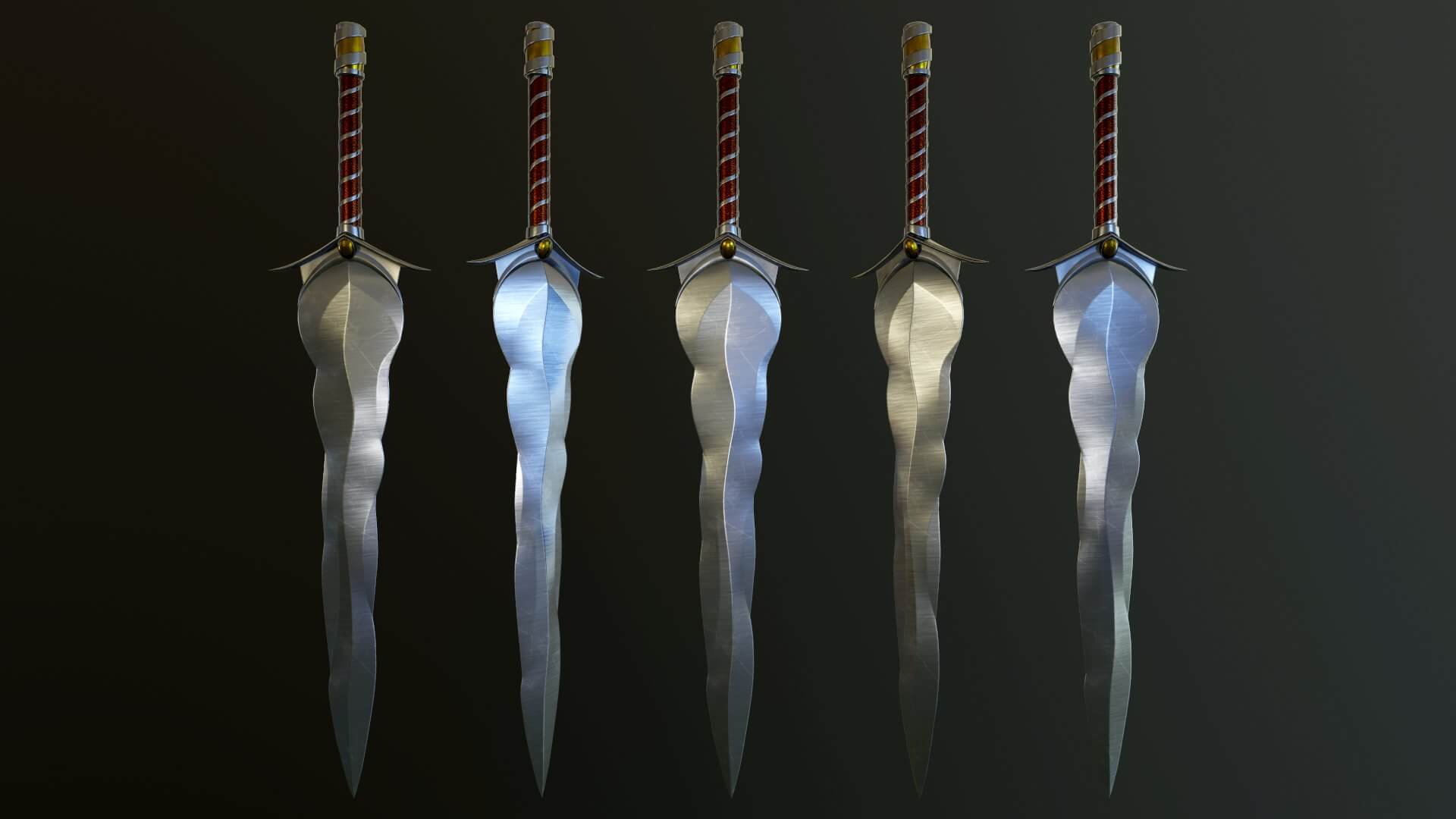 Low Poly Sword Wave - 3D Model by AlexTroi