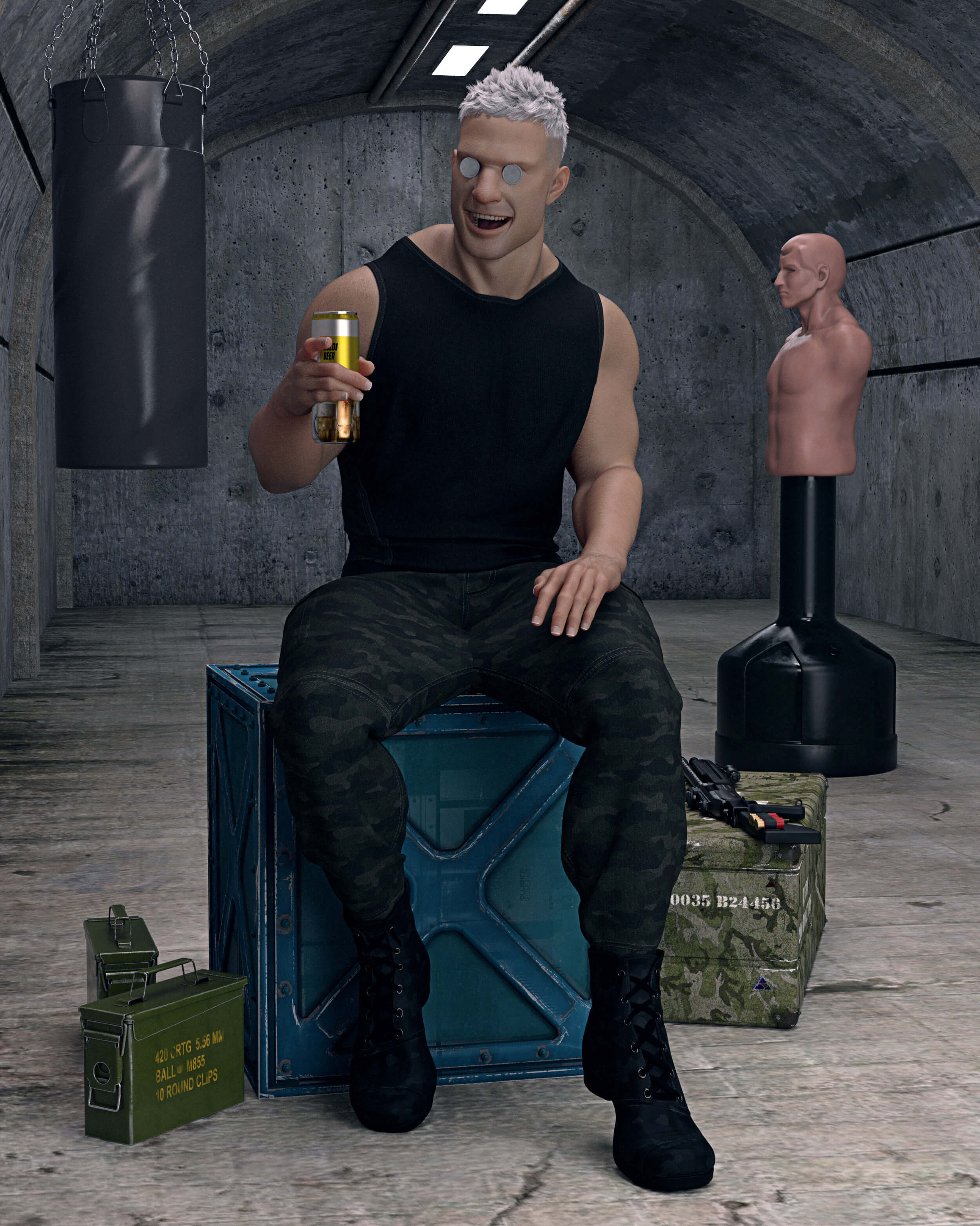 Batou for Genesis 9 - Daz Content by Alfa3D2022
