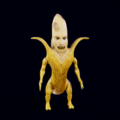Banana Monster - 3D Model by Alfamix