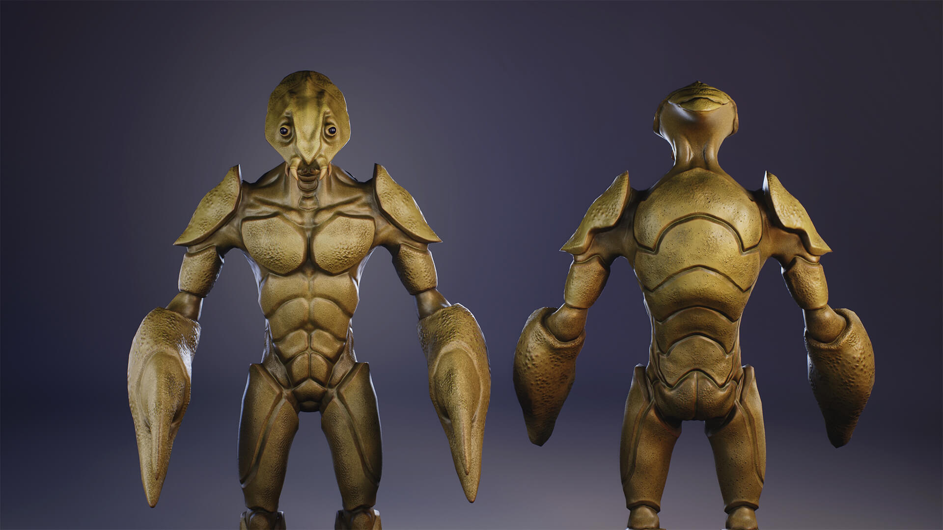 Crab Monster 3 - 3D Model by Alfamix