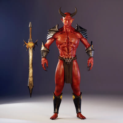 Mid Poly Models | Characters | Demons | RenderHub