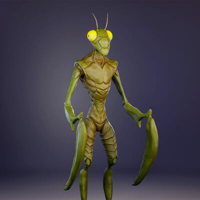 Insect Creature - 3D Model by Alfamix