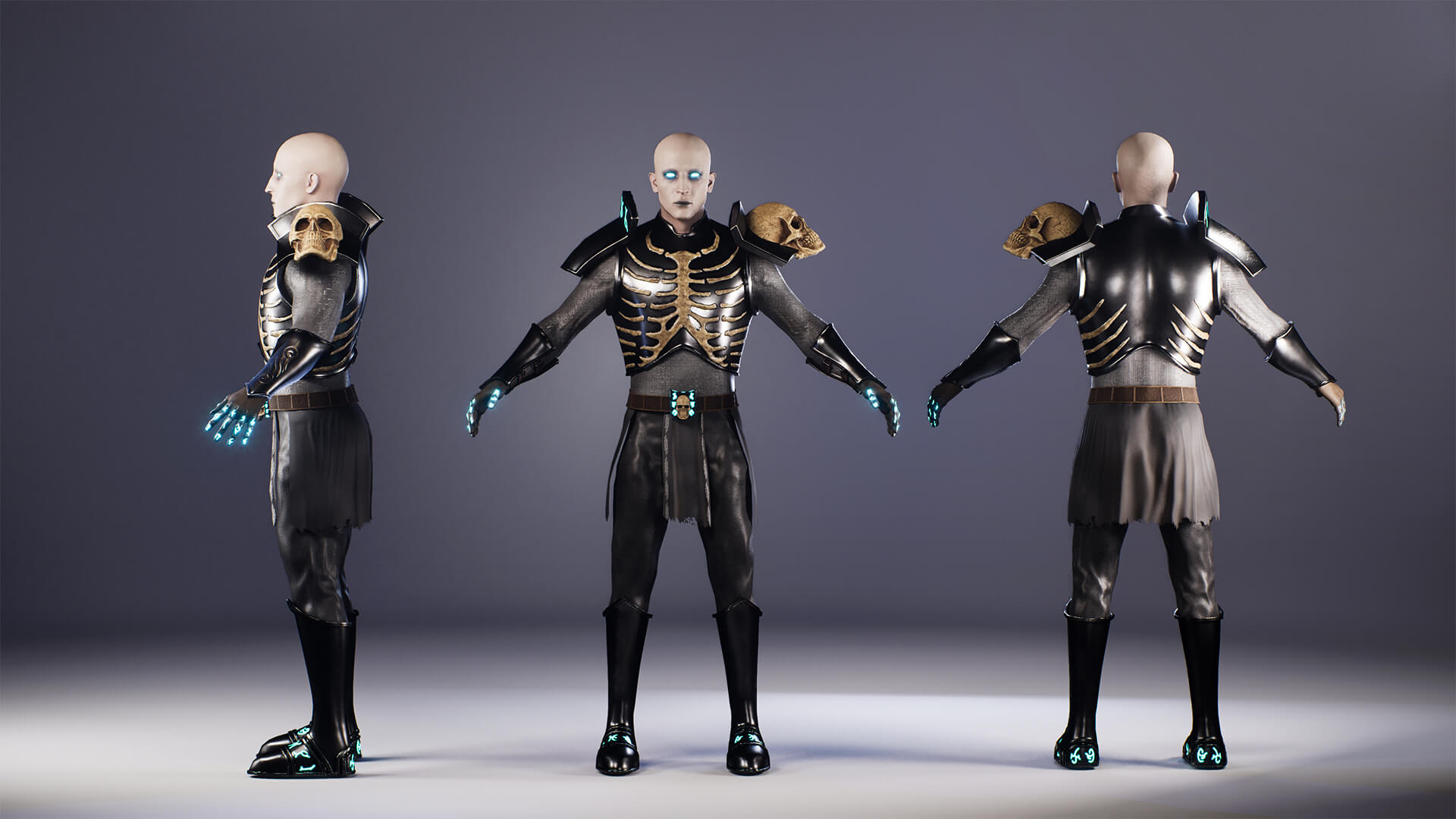 Necromancer character - 3D Model by Alfamix