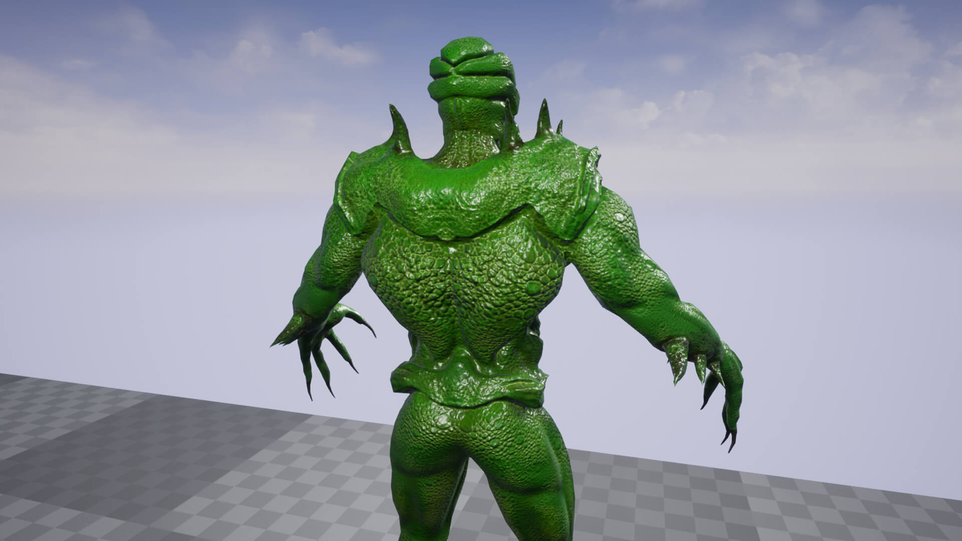 Reptile Monster - 3D Model by Alfamix