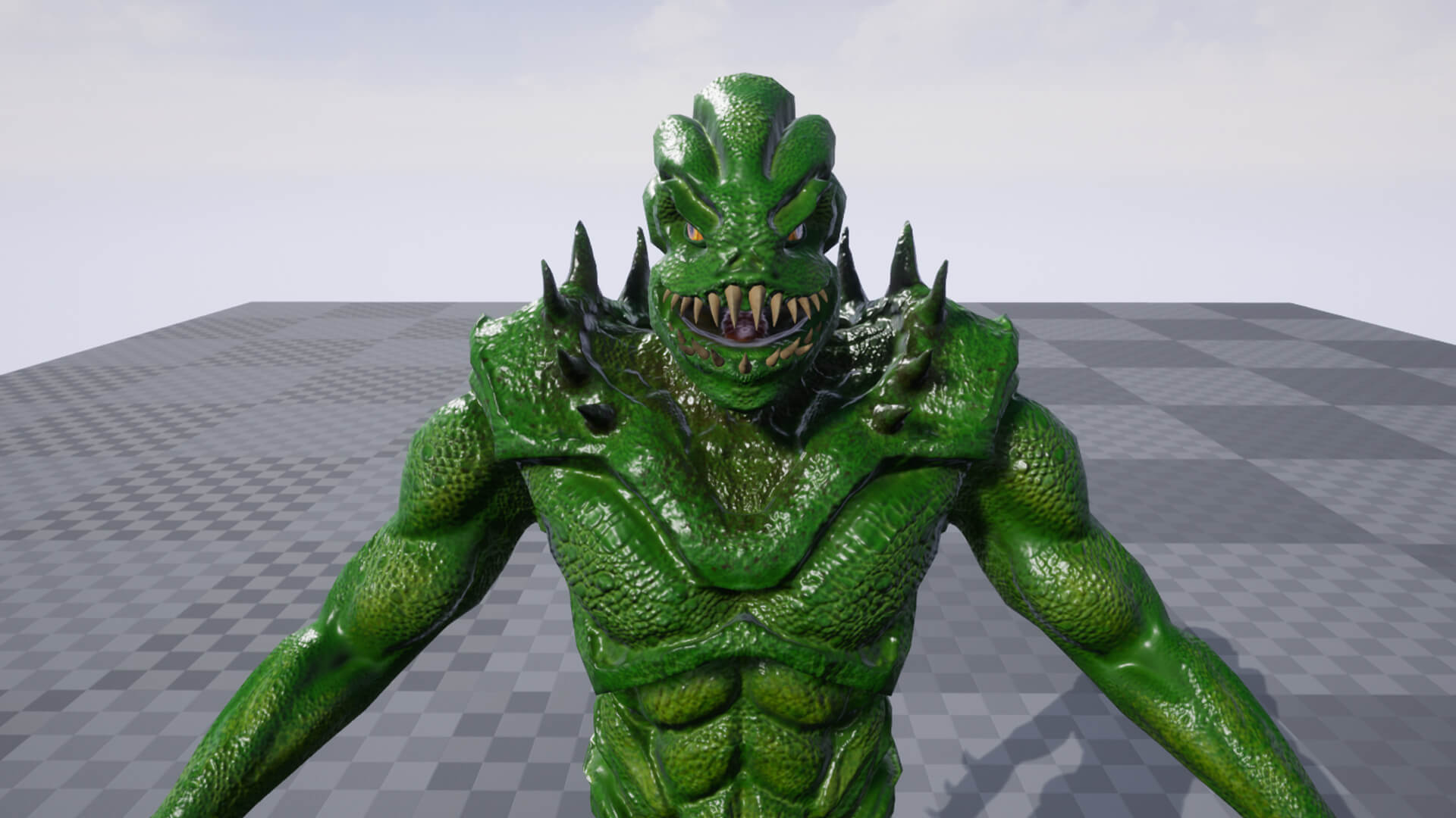 Reptile Monster - 3D Model by Alfamix