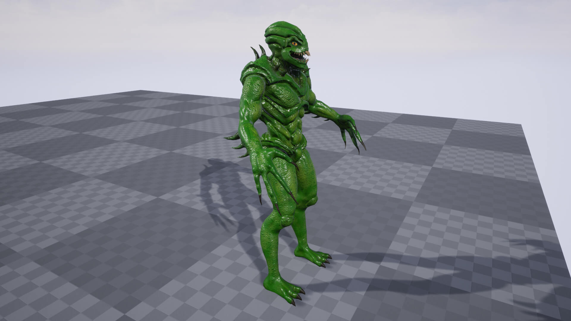 Reptile Monster - 3D Model by Alfamix