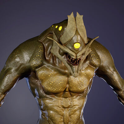 Sea Monster 3d model by Alfamix