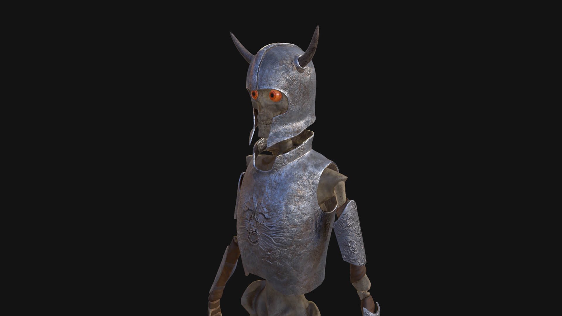 Skeleton Warrior - 3D Model by Alfamix