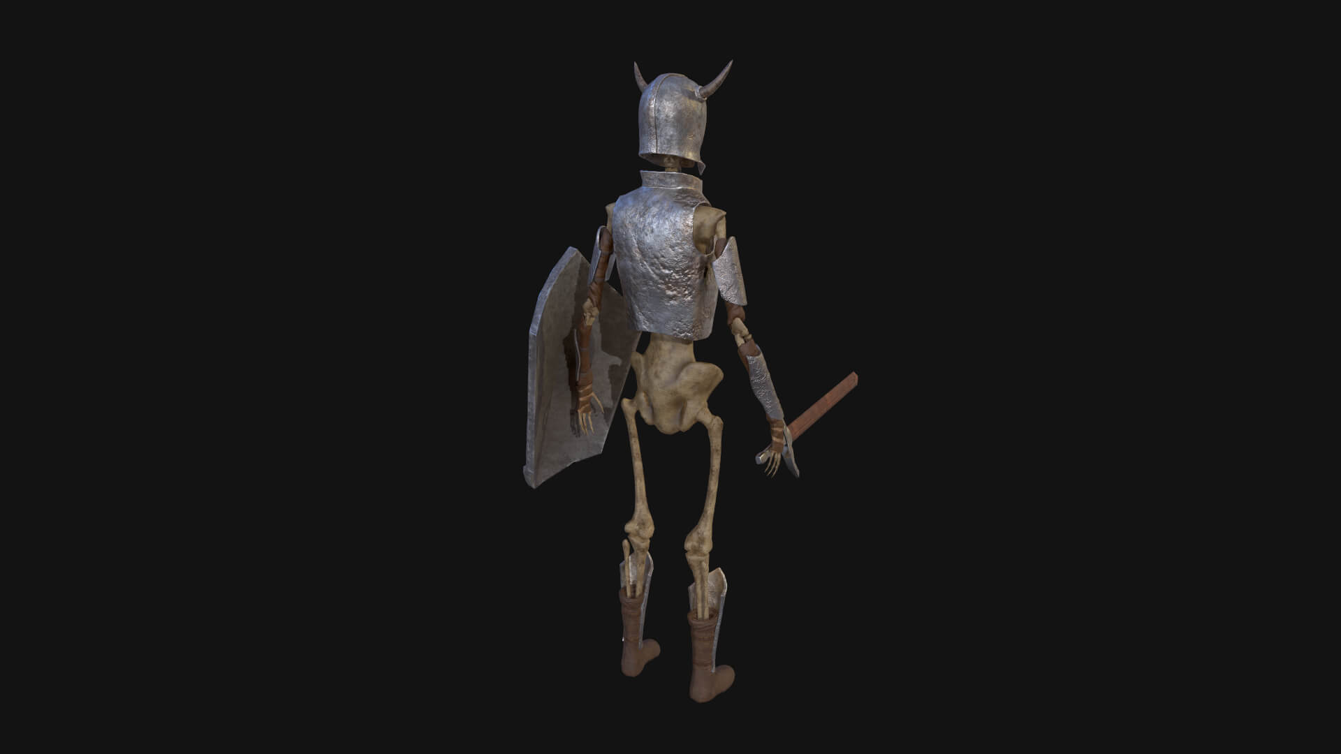 Skeleton Warrior - 3D Model by Alfamix