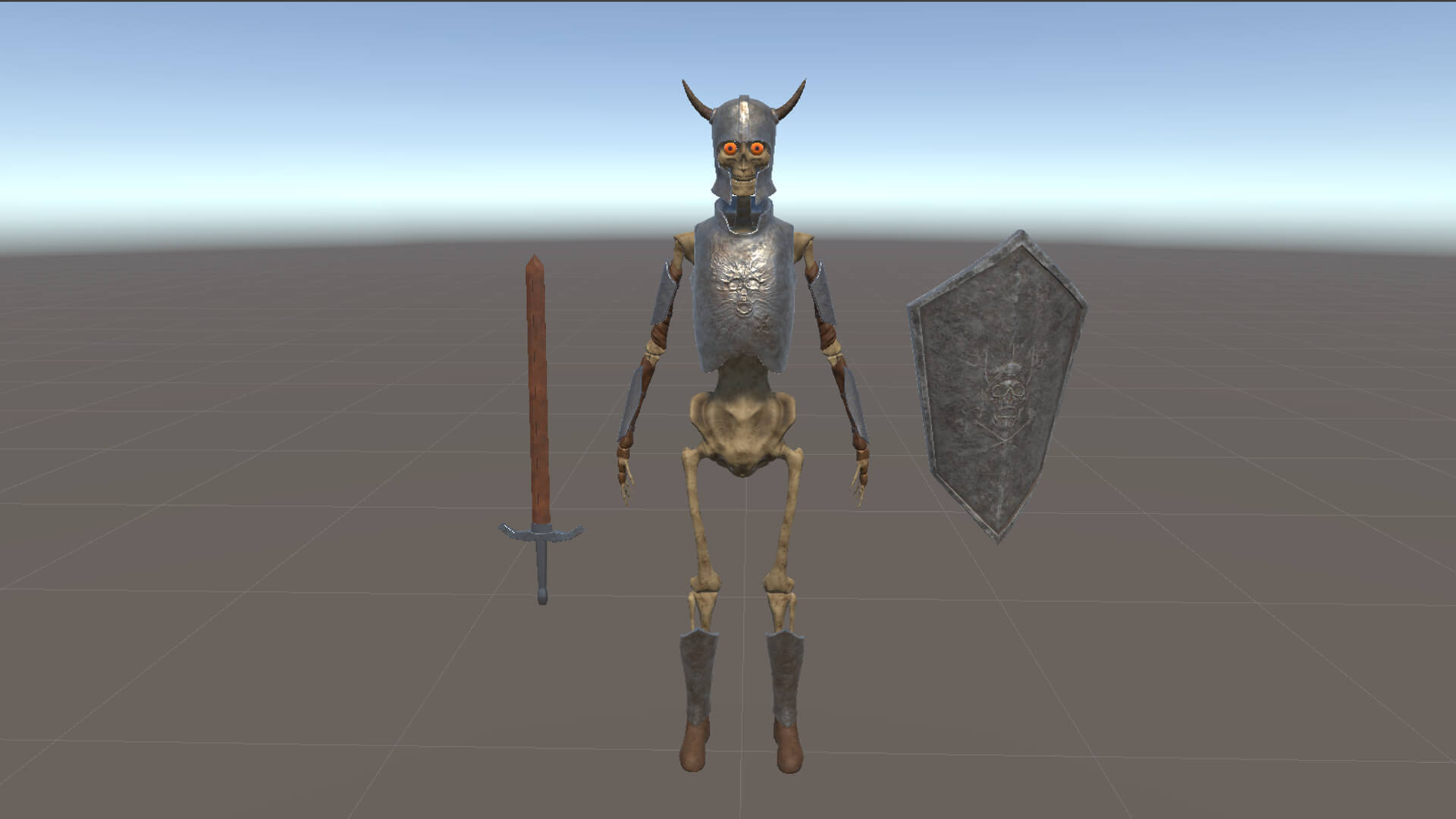 Skeleton Warrior - 3D Model by Alfamix