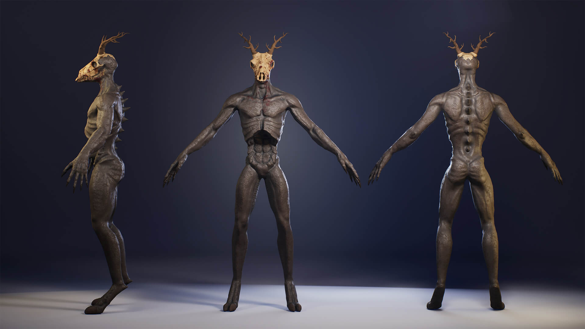 Wendigo Monster - 3D Model by Alfamix