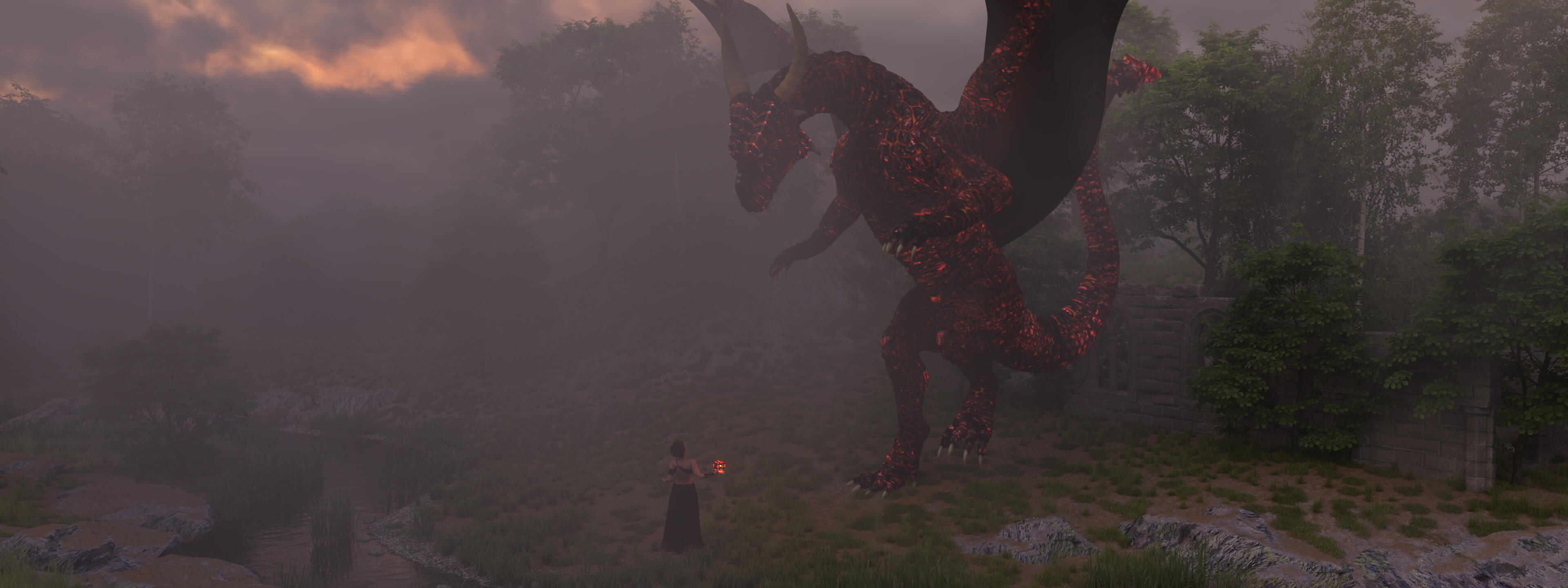 Lore of the Dragon Contest Entries 1 3D Render by AlfRaMusic