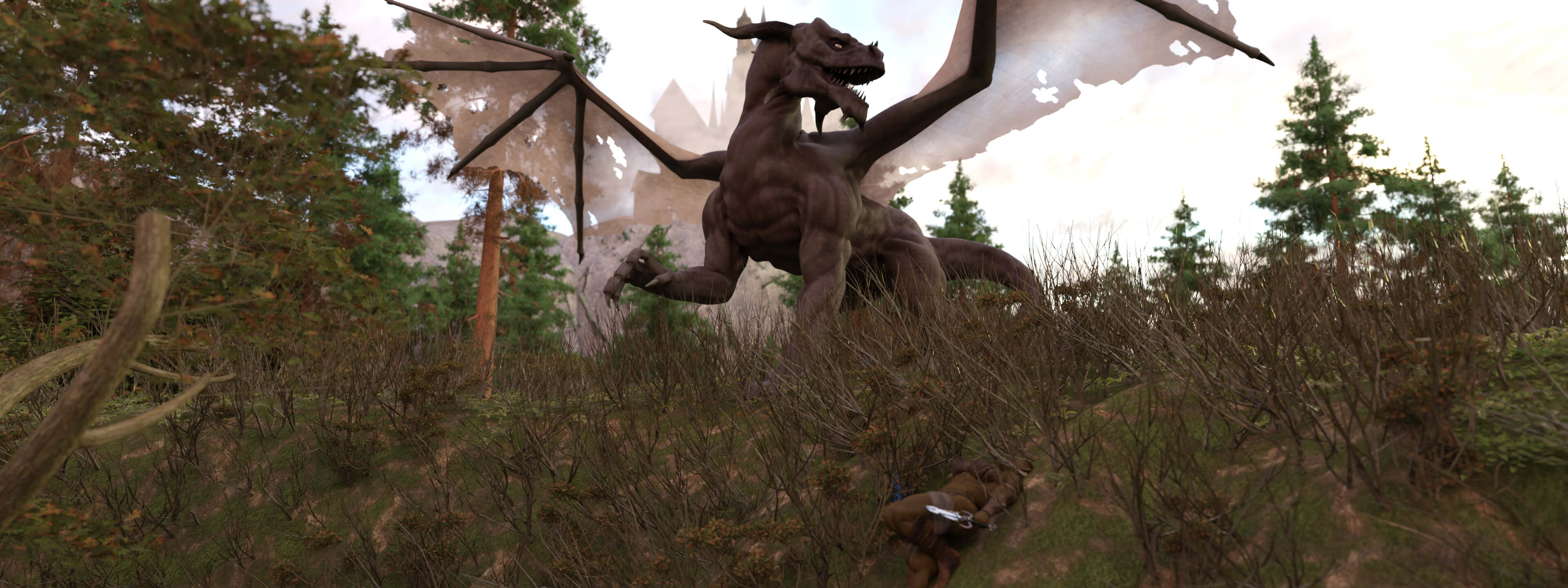 Lore of the Dragon Contest Entries 2 3D Render by AlfRaMusic