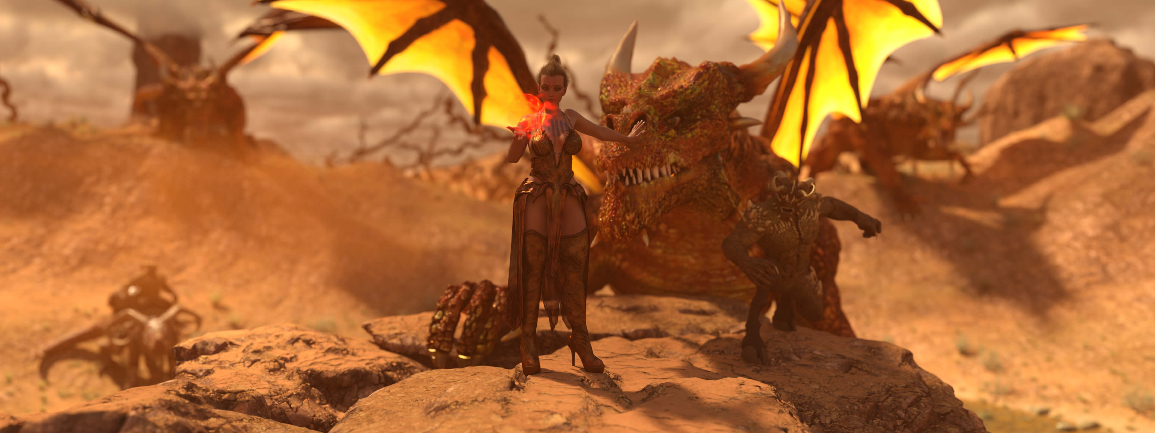 Lore of the Dragon Contest Entries 4 3D Render by AlfRaMusic