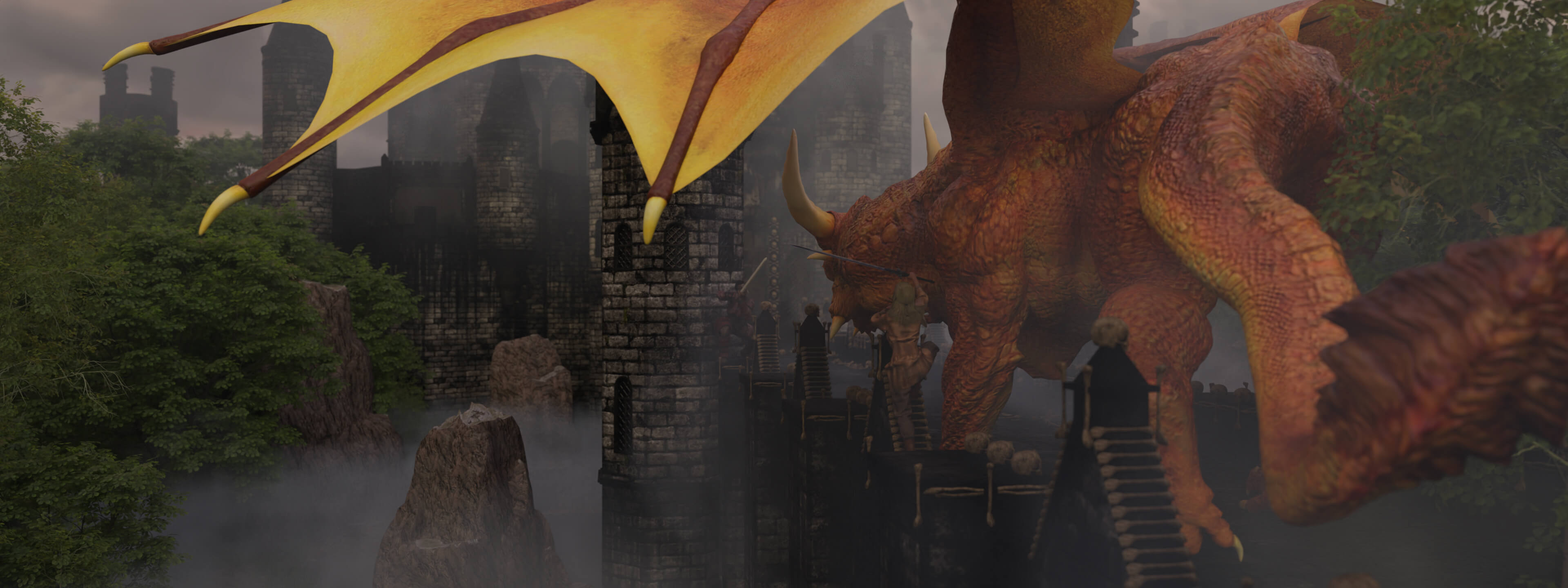 Lore of the Dragon Contest Entries 5 3D Render by AlfRaMusic