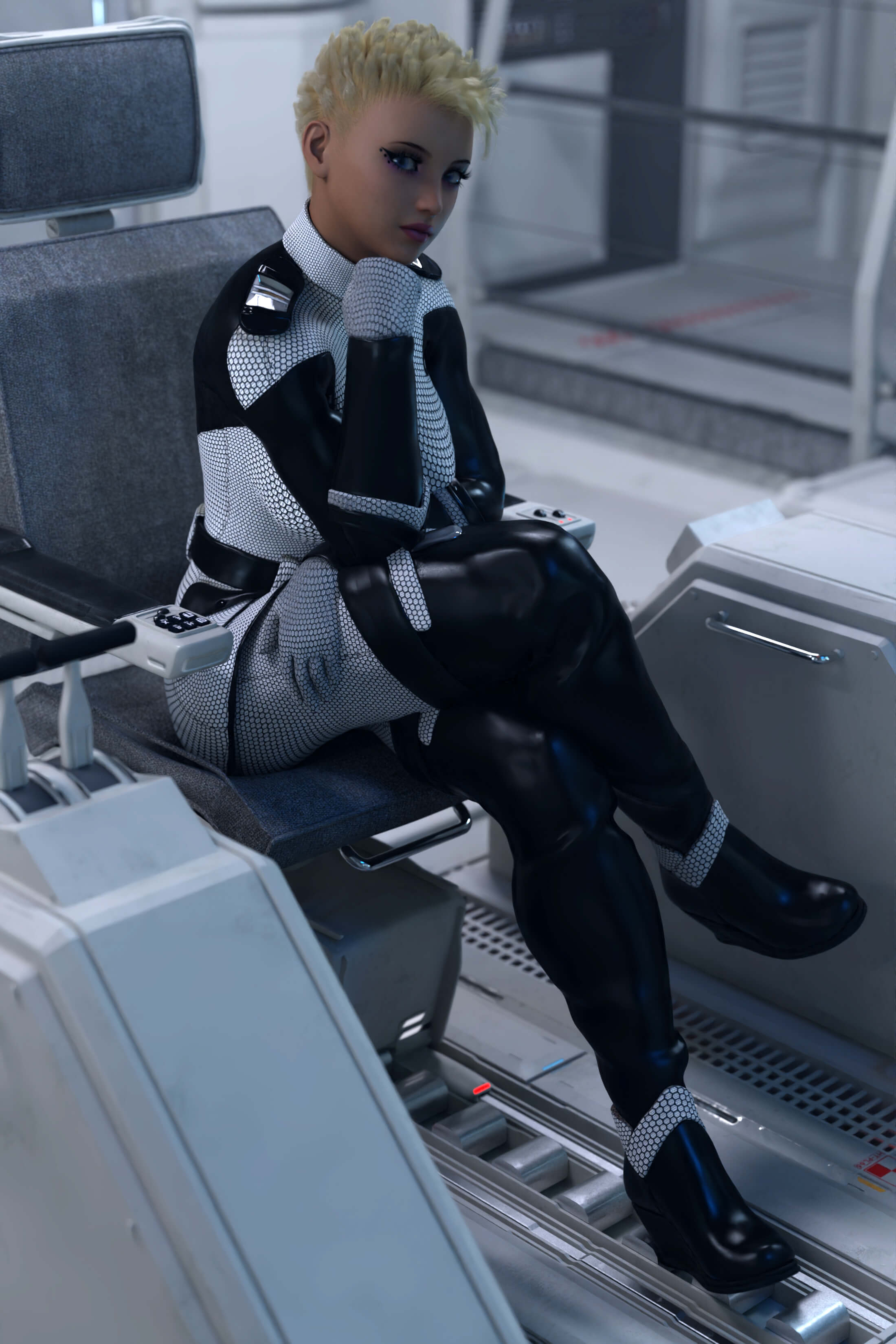 Space Pirates Barbie the Captain 3D Render | RenderHub Gallery