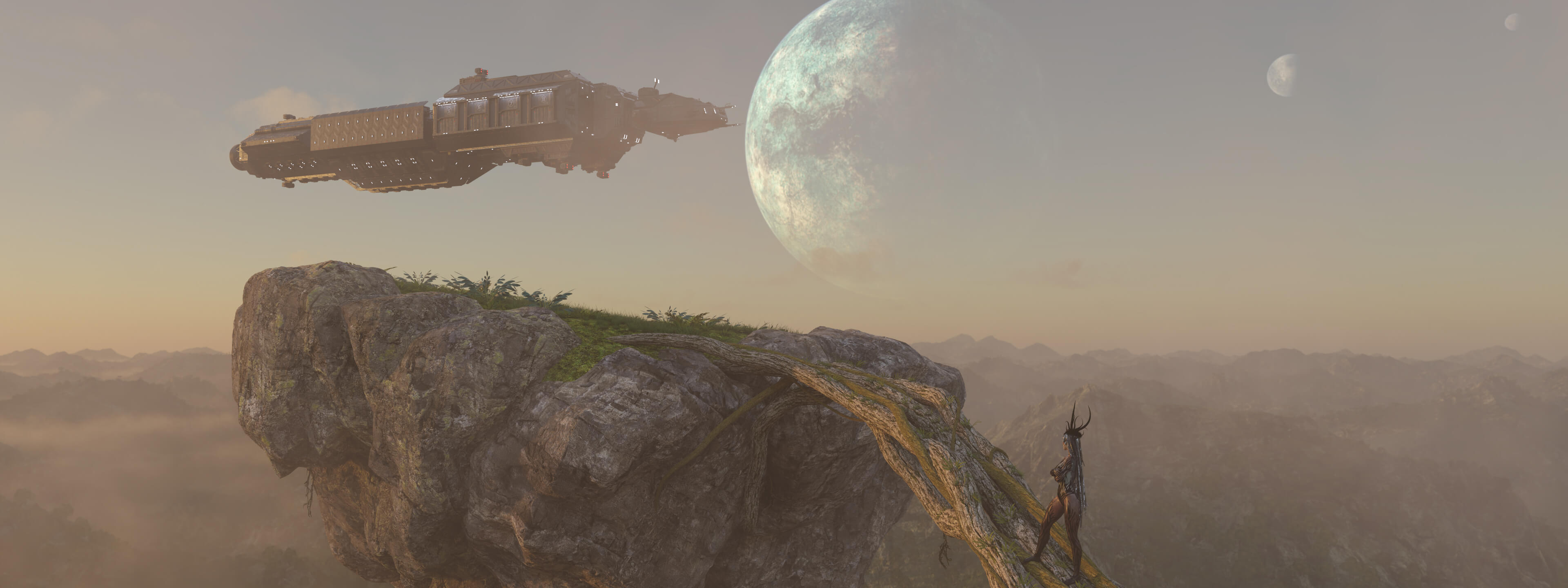 Unknown Planet 1 3D Render, Digital Art by AlfRaMusic