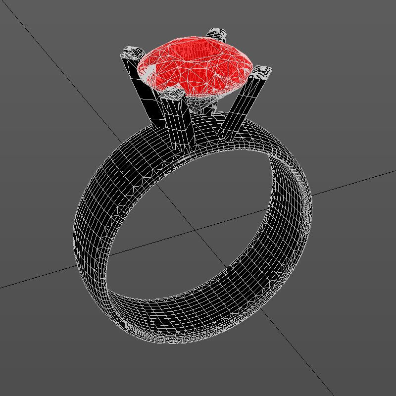 Diamond Ring - 3D Model by Alias3d