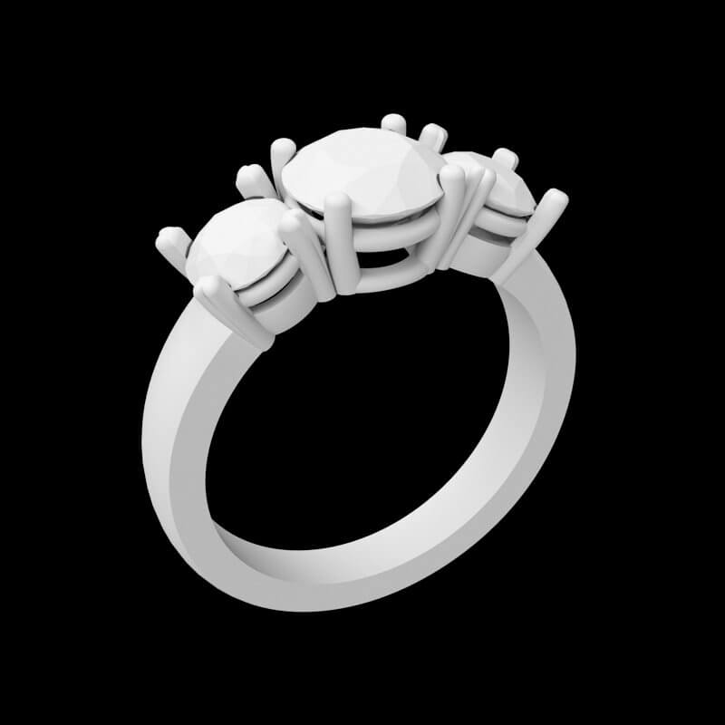 Diamond Ring - 3D Model by Alias3d