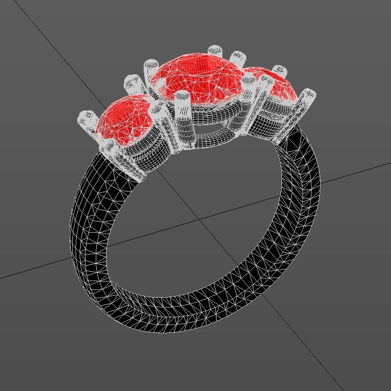 Diamond Ring - 3D Model by Alias3d