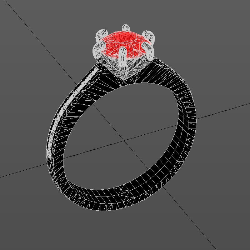 Diamond Ring - 3D Model by Alias3d
