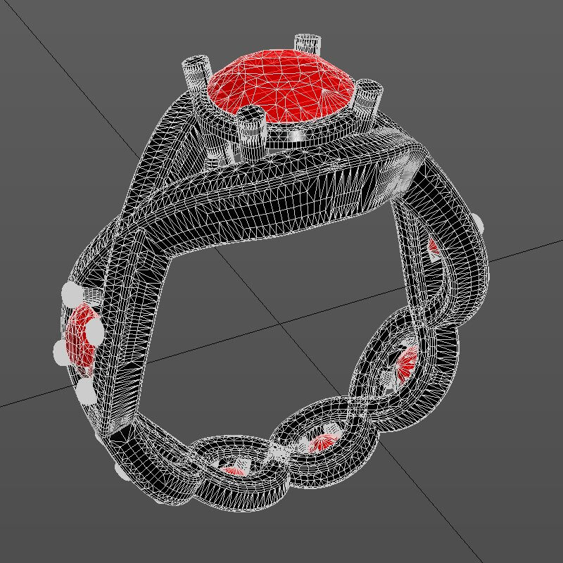 Engagement Ring - 3D Model by Alias3d