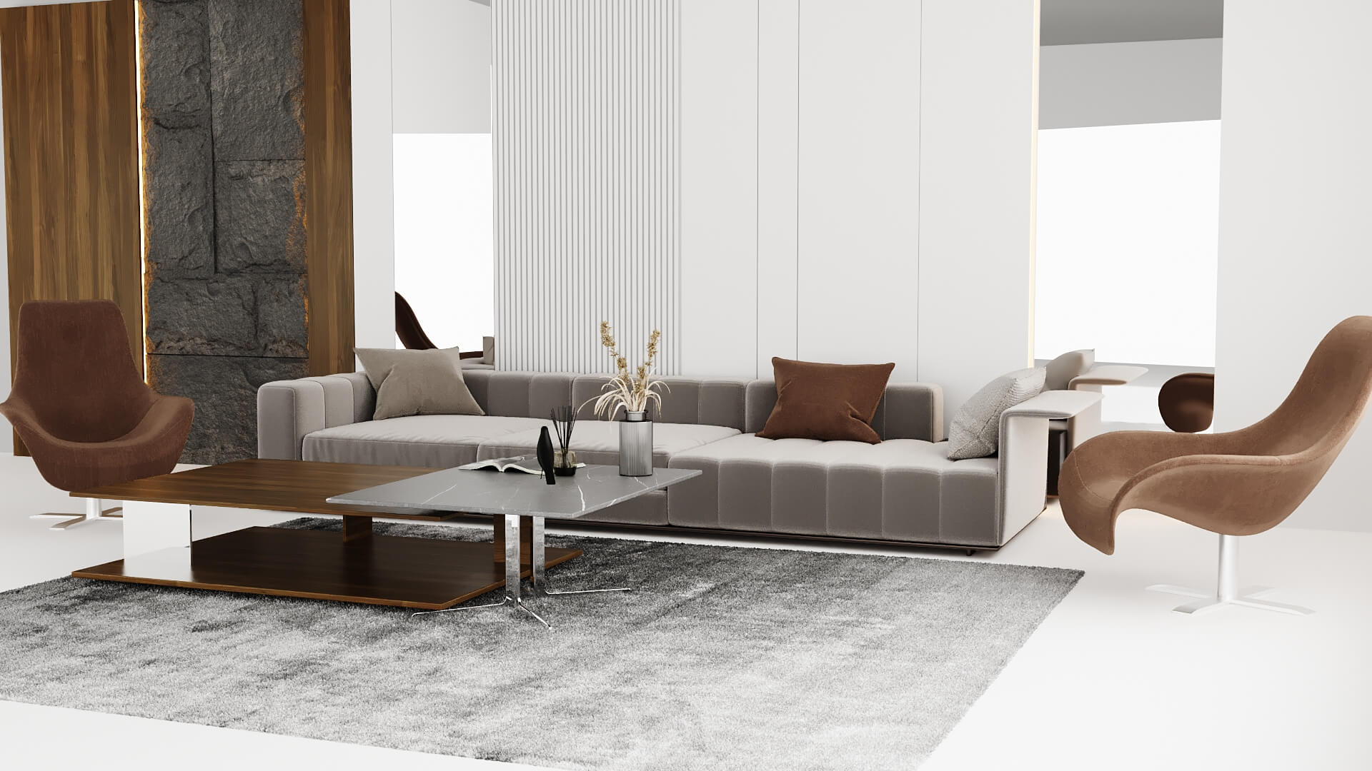 Living Room Ready - 3D Model by alirezamoarrefi