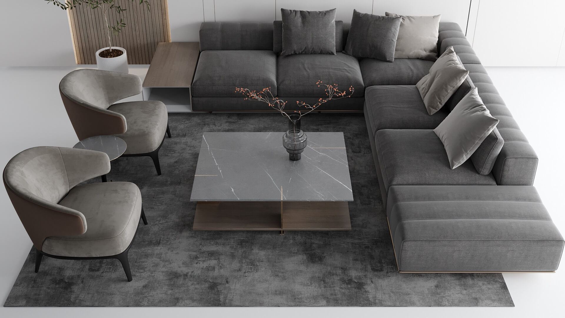 Sofa Corner VL4 - 3D Model by alirezamoarrefi