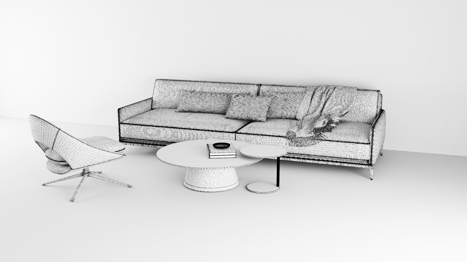 Sofa Set Livingroom - 3D Model by alirezamoarrefi