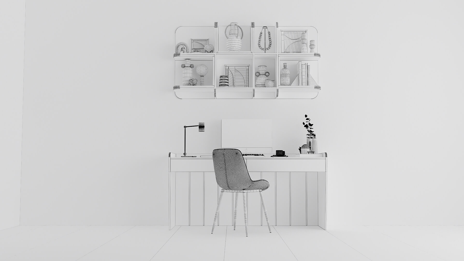 Writing Desk - 3D Model by alirezamoarrefi