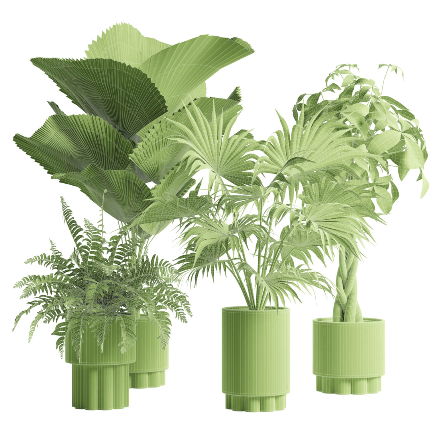 Indoor Plants Pack 85 - 3D Model by AllQuad