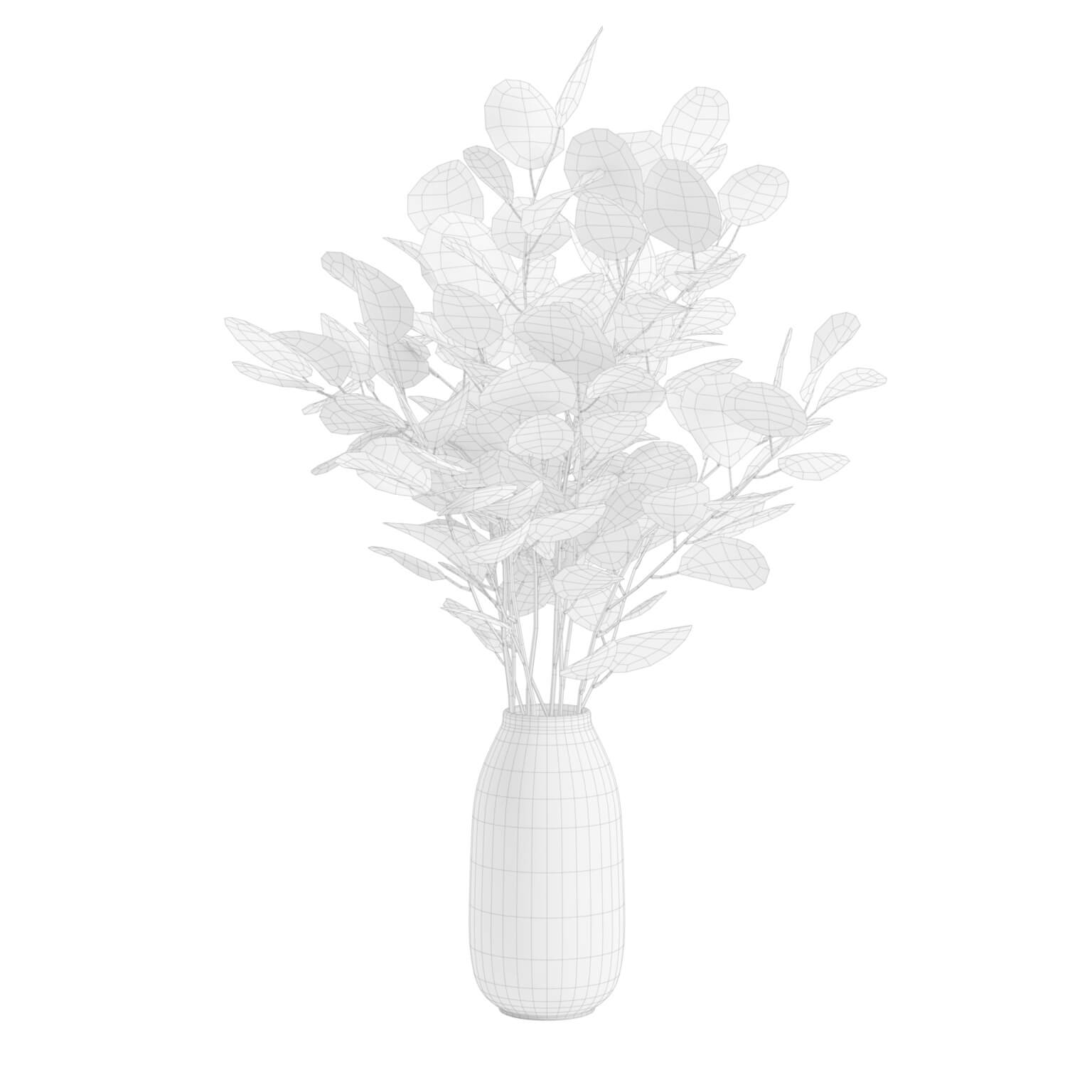 Vase Eucalyptus Bouquet - 3D Model by AllQuad