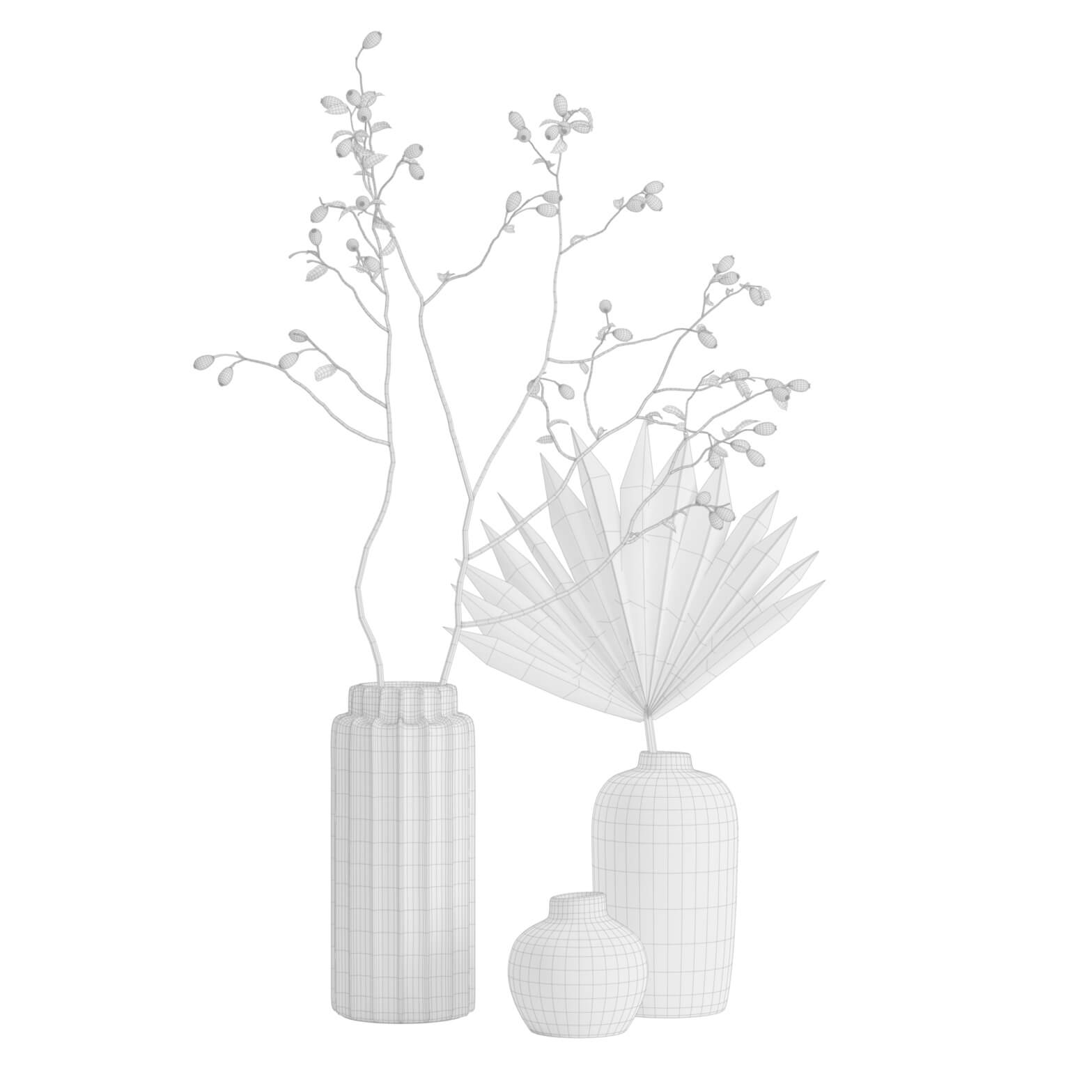 White Ceramic Vase - 3D Model by AllQuad