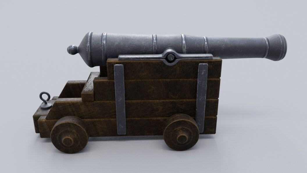 Cannon - 3D Model by alom3d