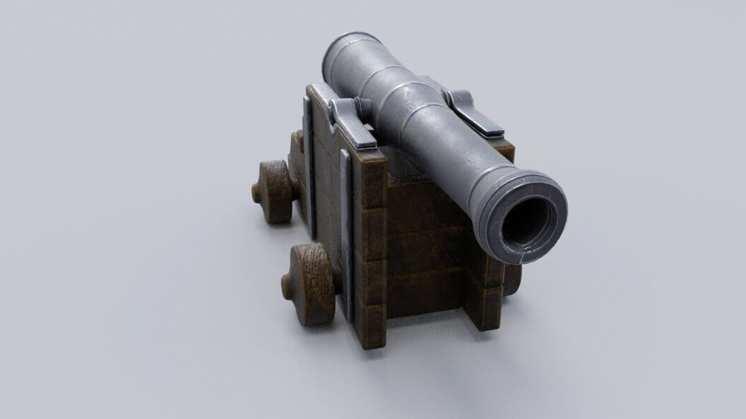 Cannon - 3D Model by alom3d
