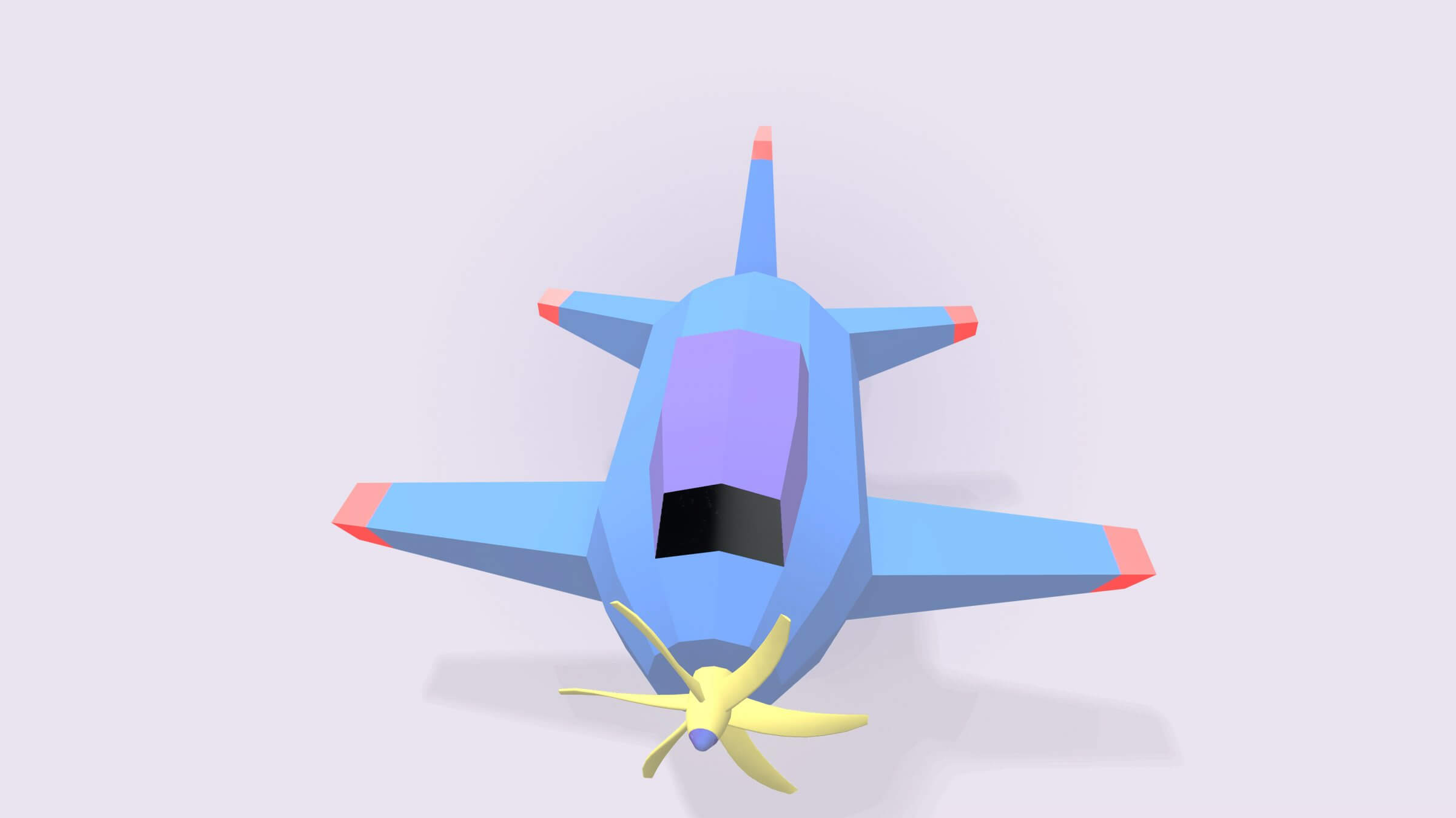 Stylized Aircraft - 3D Model by alom3d