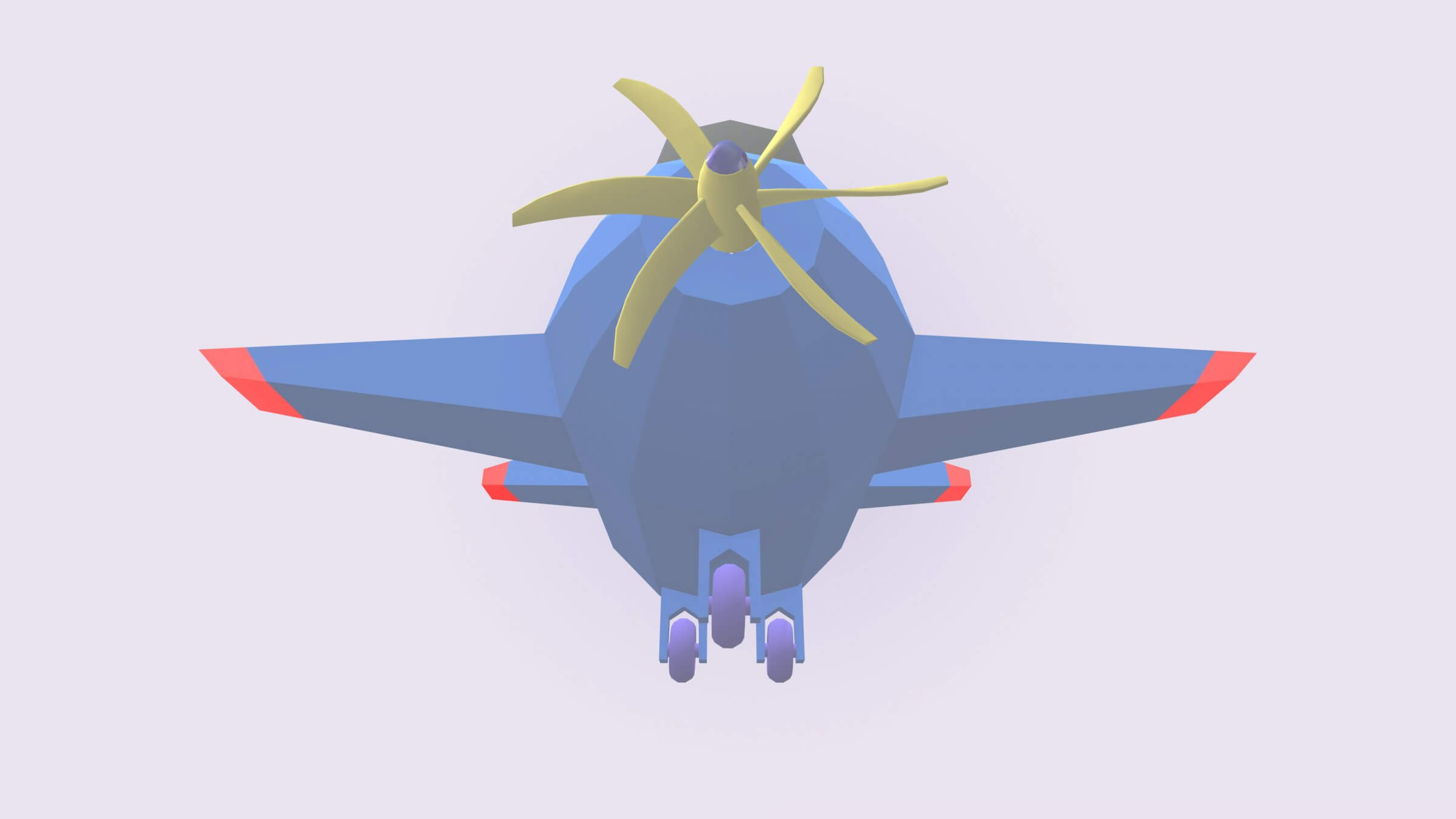 Stylized Aircraft - 3D Model by alom3d