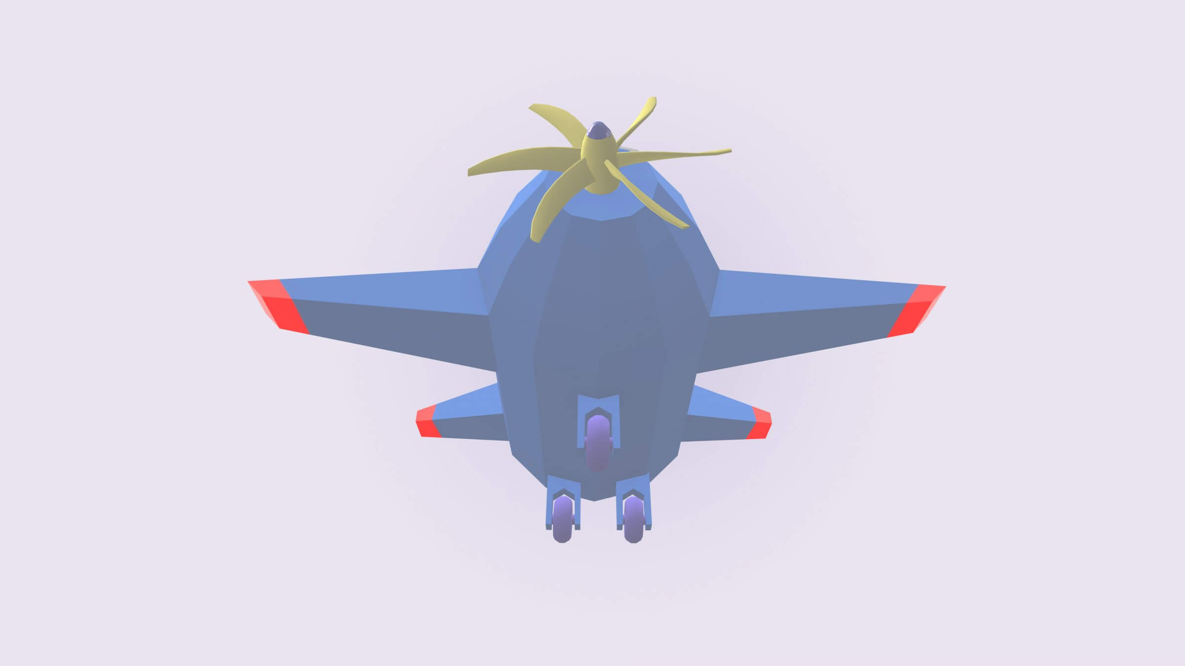 Stylized Aircraft - 3D Model by alom3d