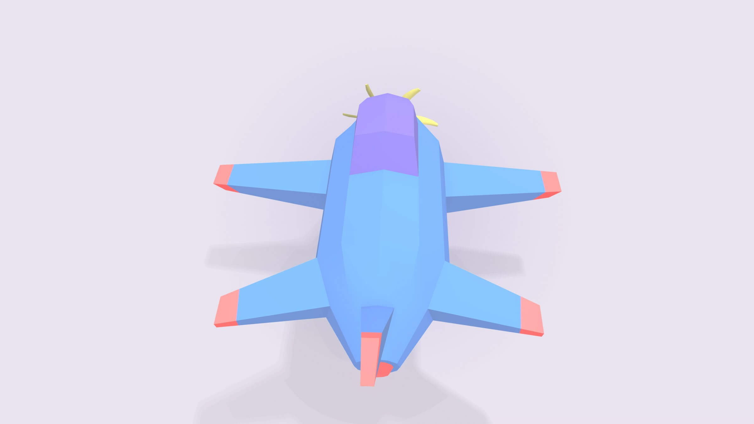 Stylized Aircraft - 3D Model by alom3d