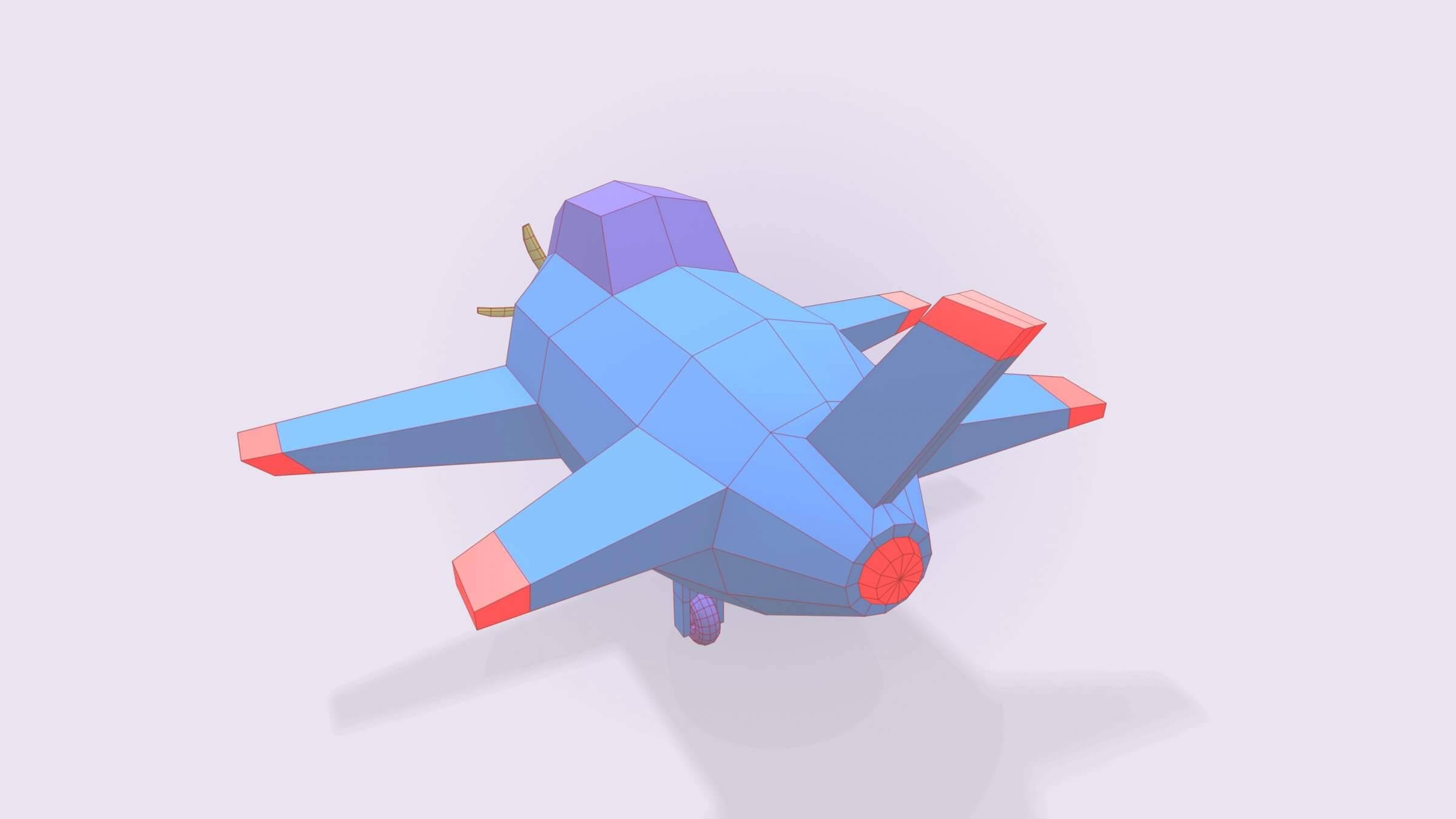 Stylized Aircraft - 3D Model by alom3d