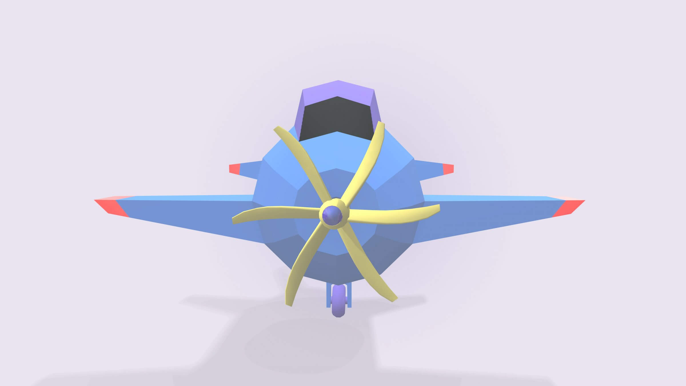 Stylized Aircraft - 3D Model by alom3d