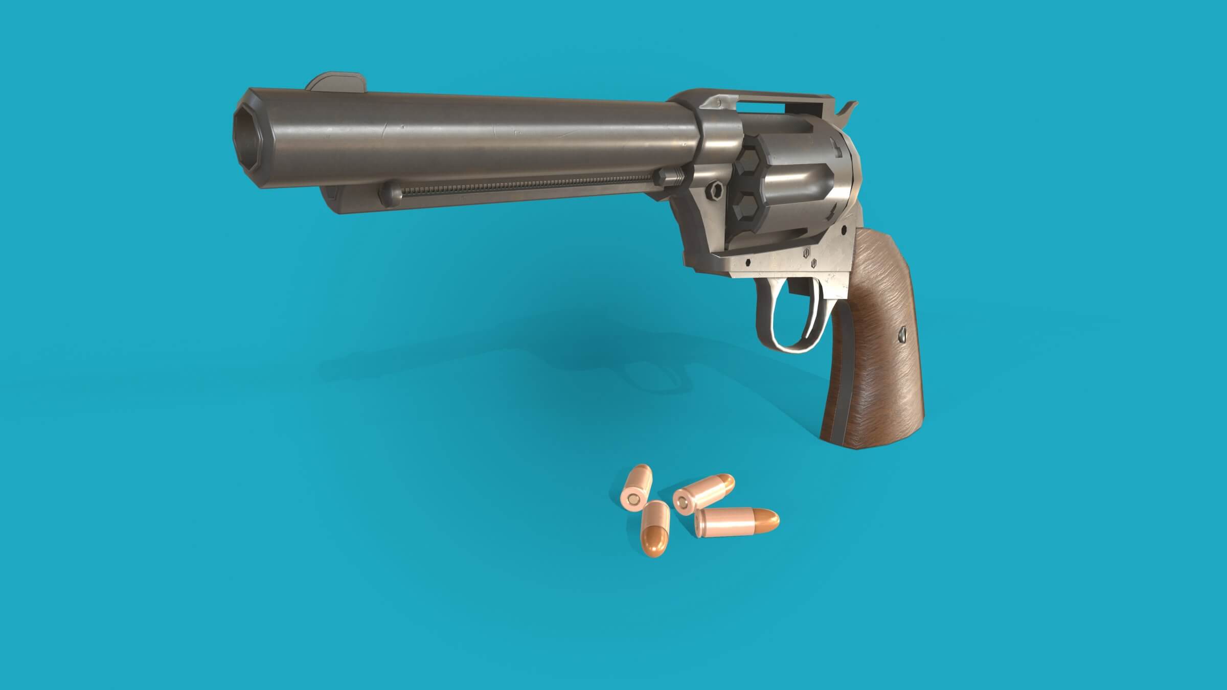 Colt Single Action Revolver - 3D Model by alom3d