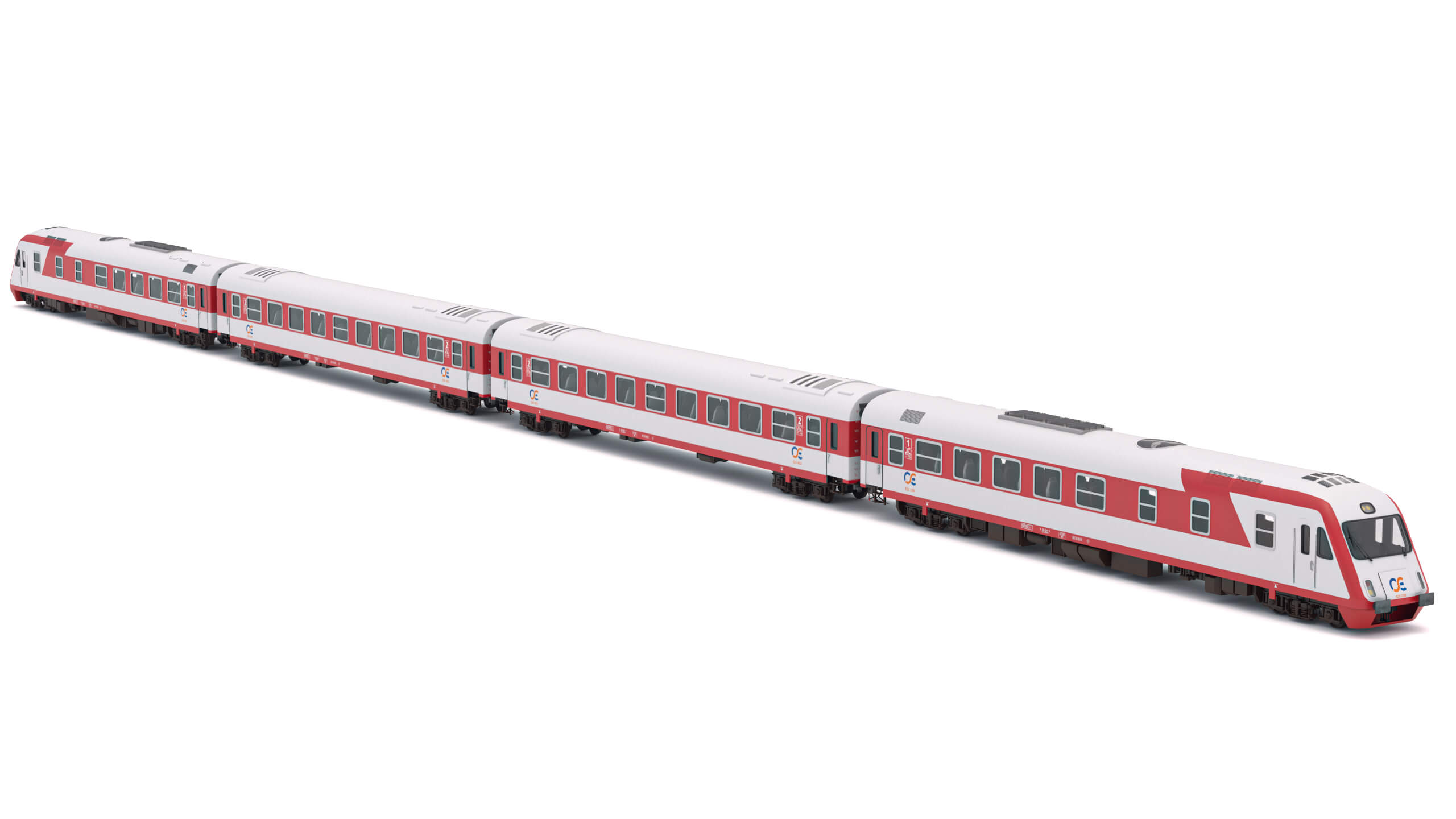 Aeg De IC-2000N Passenger Train 3D Model by ALPHA3DST