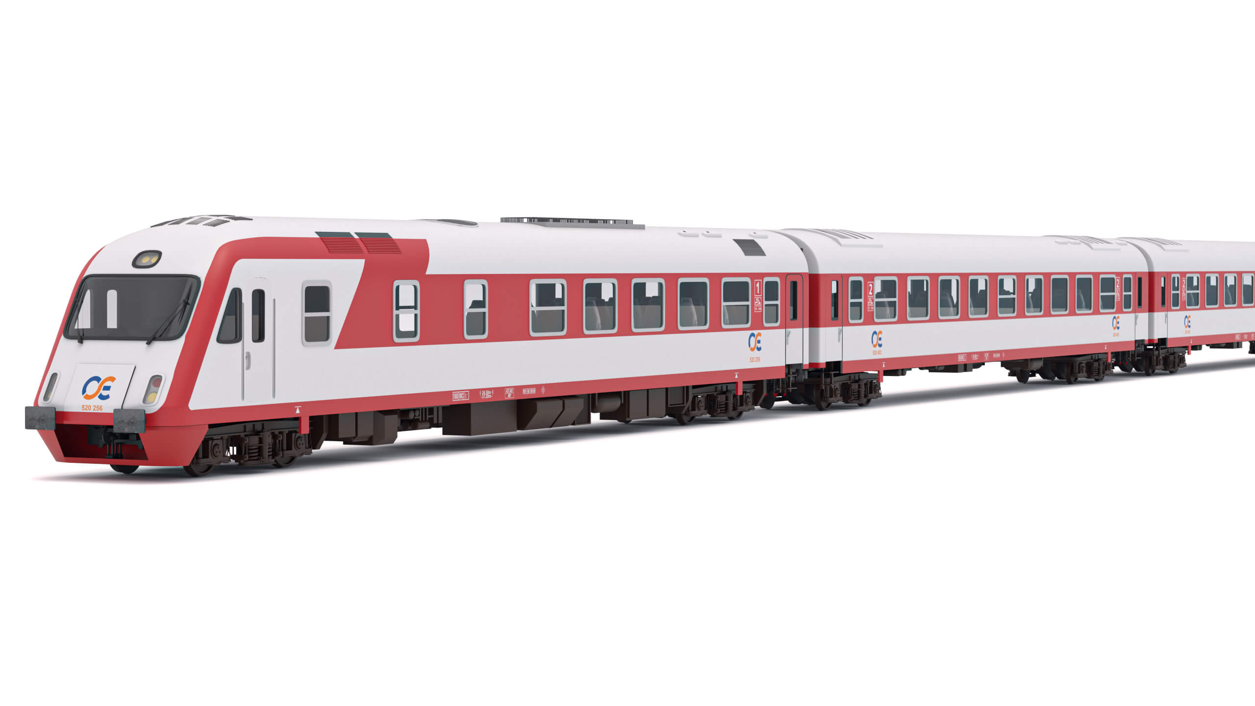 Aeg De IC-2000N Passenger Train 3D Model by ALPHA3DST